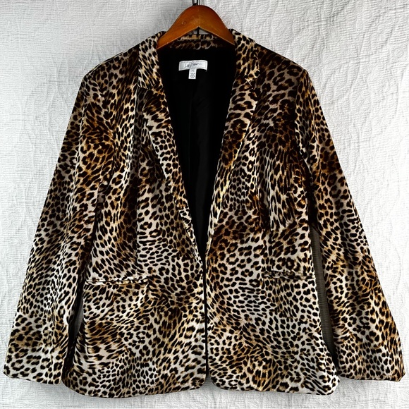 libby. edelman | Jackets & Coats | Libby Edelman Leopard Print Blazer ...